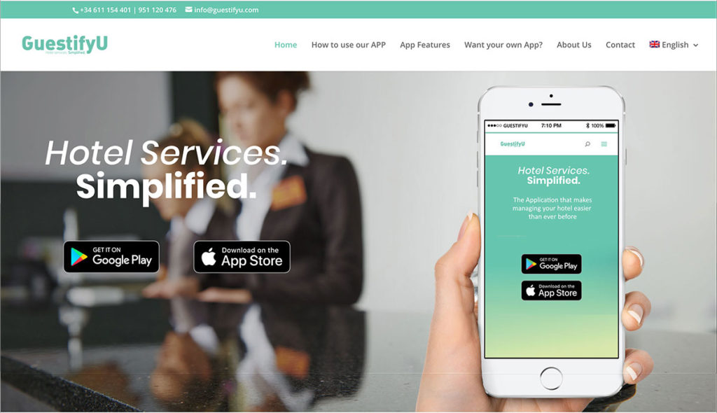 GuestifyU Hotel Management App website design - WordPress web Design ...