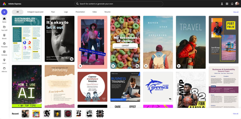 How to Create an Instagram Post in Adobe Express 2025 - WordPress web ...